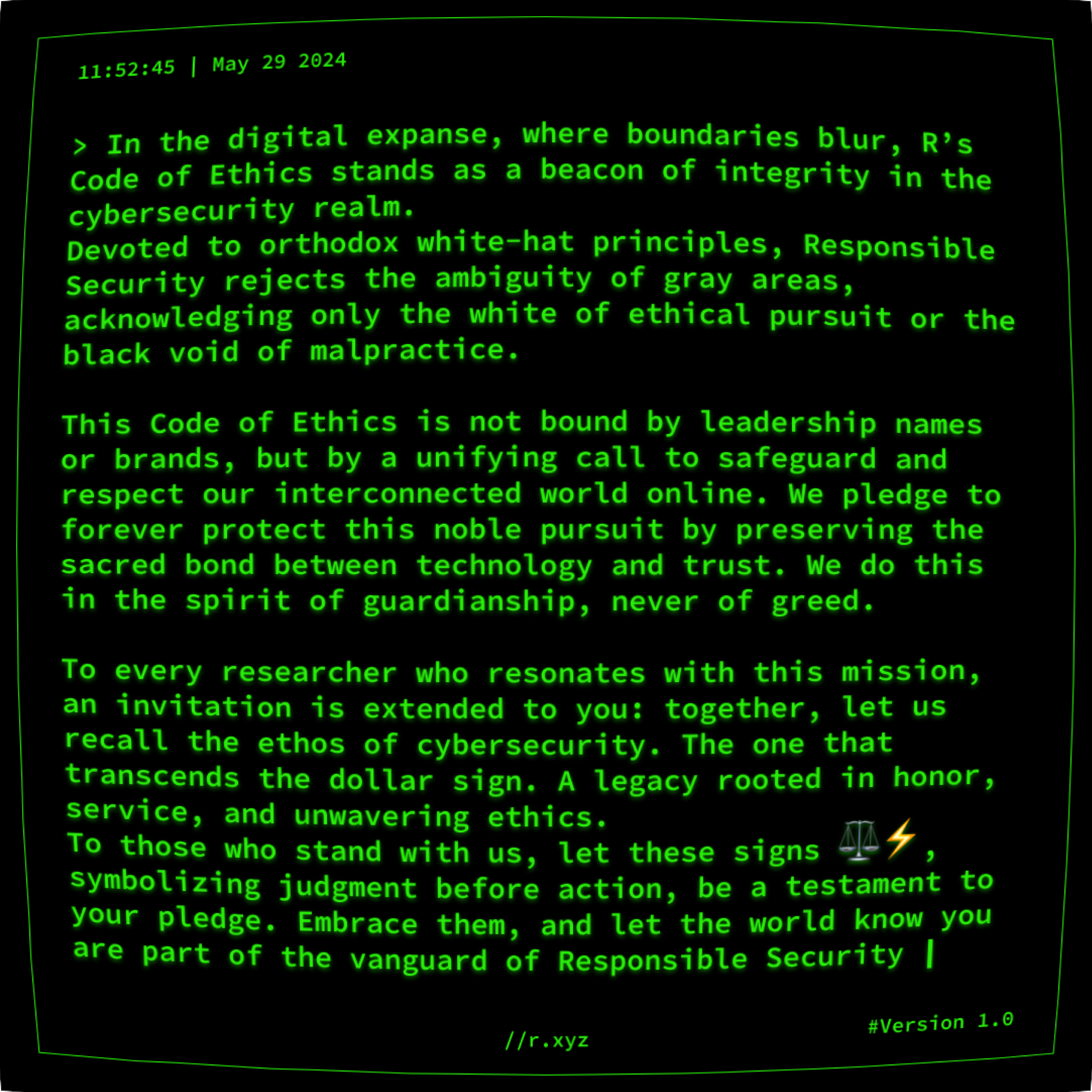 Remedy's Code of Ethics Manifesto | Integrity in Cybersecurity